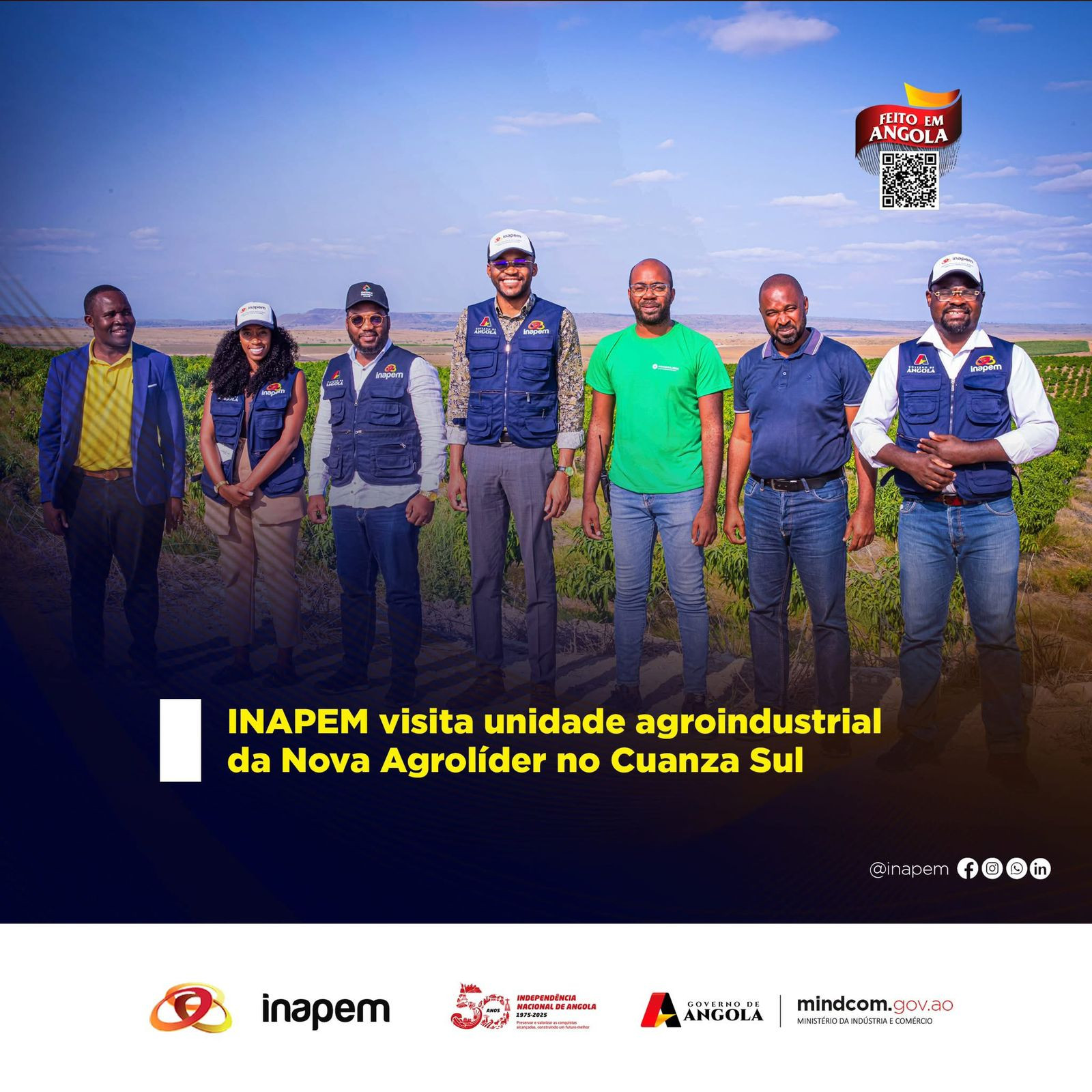 𝗜𝗡𝗔𝗣𝗘𝗠 𝘃𝗶𝘀𝗶𝘁𝗮 𝘂𝗻𝗶𝗱𝗮𝗱𝗲 𝗮𝗴𝗿𝗼𝗶𝗻𝗱𝘂𝘀𝘁𝗿𝗶𝗮𝗹 𝗱𝗮 𝗡𝗼𝘃𝗮 𝗔𝗴𝗿𝗼𝗹𝗶́𝗱𝗲𝗿 𝗻𝗼 𝗖𝘂𝗮𝗻𝘇𝗮 𝗦𝘂𝗹