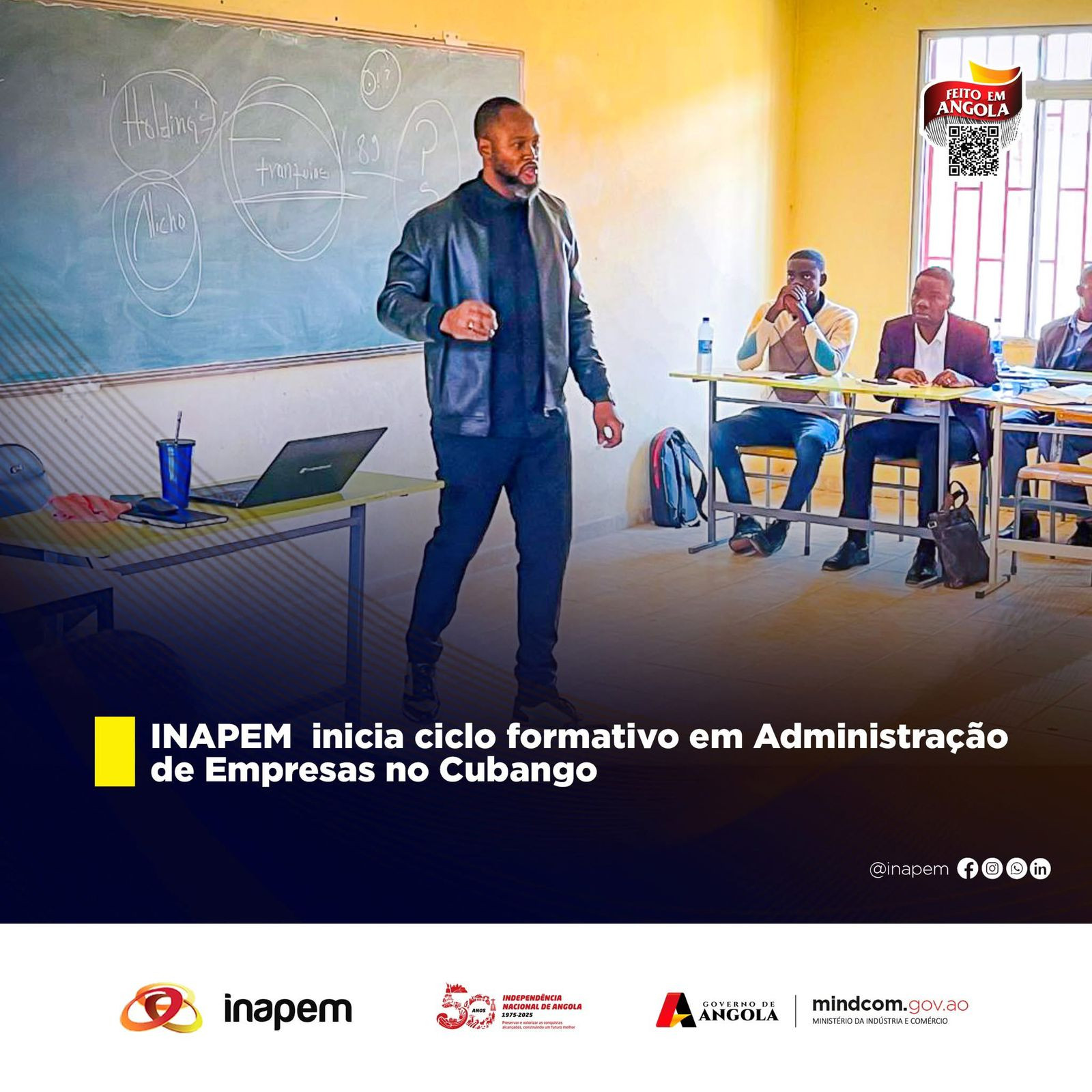 𝐈𝐍𝐀𝐏𝐄𝐌 𝐢𝐧𝐢𝐜𝐢𝐚 𝐜𝐢𝐜𝐥𝐨 𝐟𝐨𝐫𝐦𝐚𝐭𝐢𝐯𝐨 𝐞𝐦 𝐀𝐝𝐦𝐢𝐧𝐢𝐬𝐭𝐫𝐚𝐜̧𝐚̃𝐨 𝐝𝐞 𝐄𝐦𝐩𝐫𝐞𝐬𝐚𝐬 𝐧𝐨 𝐂𝐮𝐛𝐚𝐧𝐠𝐨