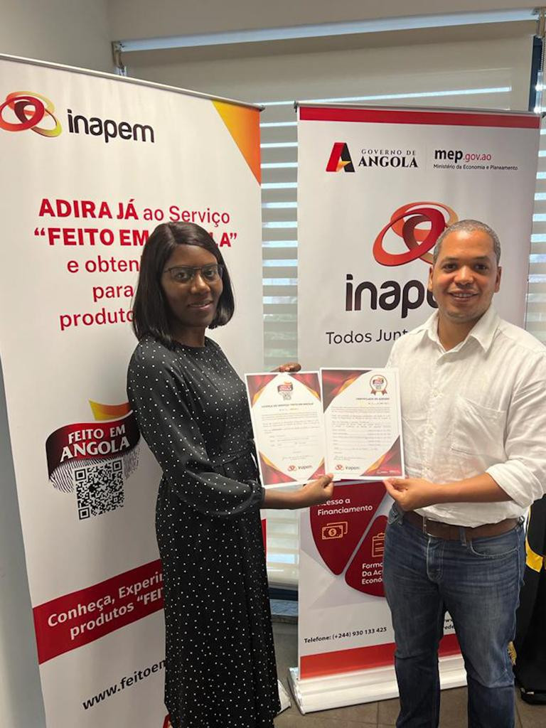 INAPEM atribui primeiro certificado do Serviço Feito em Angola a uma ...