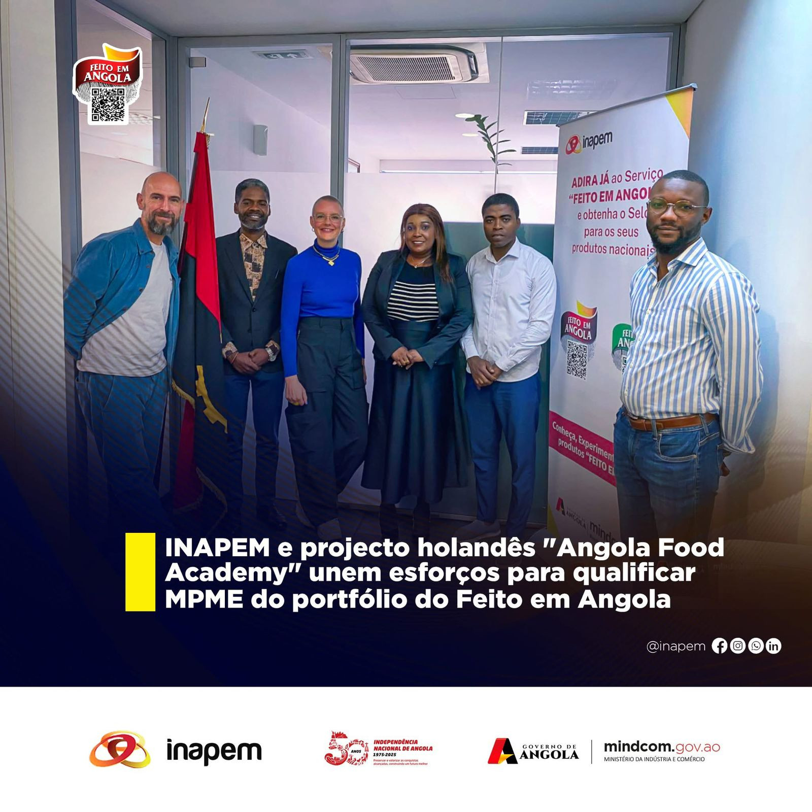 𝐈𝐍𝐀𝐏𝐄𝐌 𝐞 𝐩𝐫𝐨𝐣𝐞𝐜𝐭𝐨 𝐡𝐨𝐥𝐚𝐧𝐝𝐞̂𝐬 "𝐀𝐧𝐠𝐨𝐥𝐚 𝐅𝐨𝐨𝐝 𝐀𝐜𝐚𝐝𝐞𝐦𝐲" 𝐮𝐧𝐞𝐦 𝐞𝐬𝐟𝐨𝐫𝐜̧𝐨𝐬 𝐩𝐚𝐫𝐚 ...